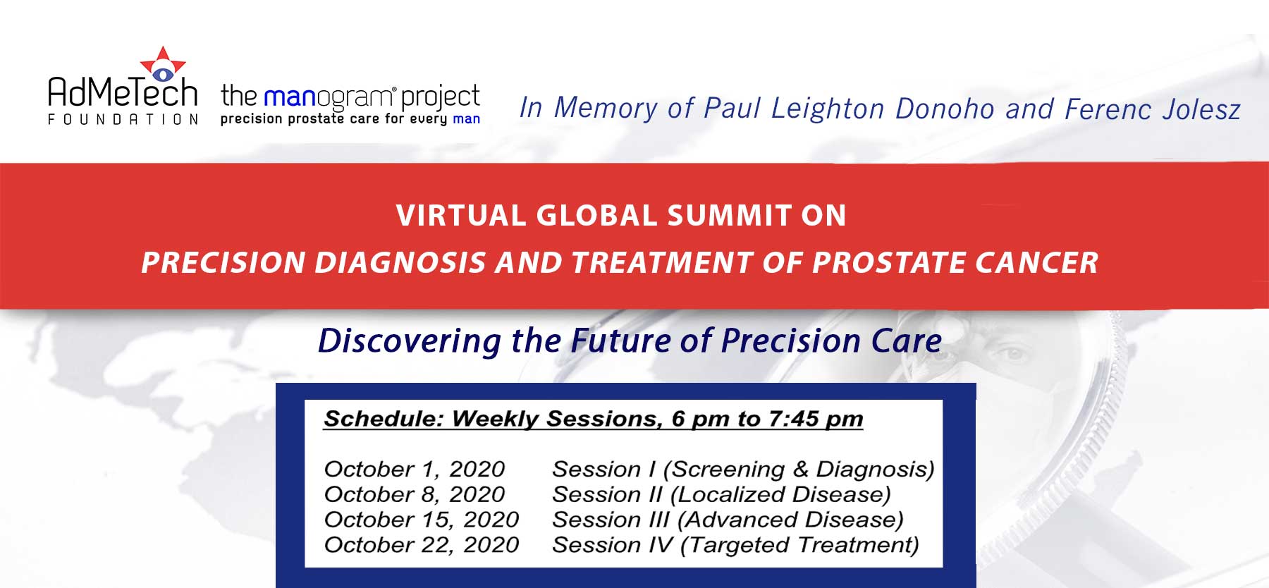 Virtual Global Summit on Precision Diagnosis and Treatment of Prostate ...